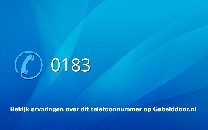 Plaatsen met het netnummer 0183 - Gebelddoor.nl