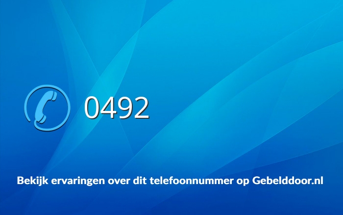Plaatsen met het netnummer 0492 - Gebelddoor.nl