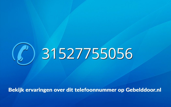 Lees hier 49 ervaringen met het telefoonnummer +31527755056, 0527755056 ...
